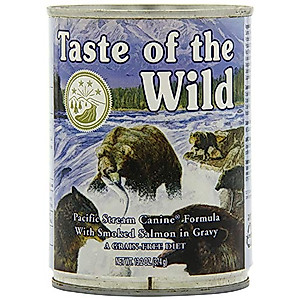 Taste of the Wild Grain-Free Canned Dog Food Variety Pack - Wetlands, Pacific Stream, High Prairie, and Sierra Mountain Pack of 12, 13.2 ounce cans by Taste of the Wild