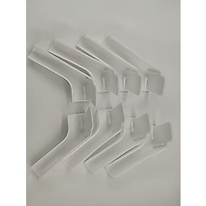 BBMTA Replacement RV Trailer Camper Hardware Extended Rain Gutter 655-FLEX-PW-A RV Trailer Camper Hardware Extended Rain Gutter Spout Spout 4 Left and 4 Right Side