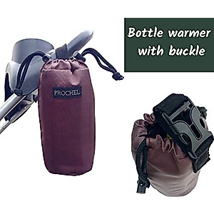 Prochel Diaper Bag Set Striped Crossbody Shoulder Tote Purse Black White (Black)