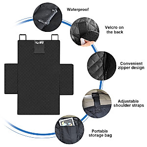 Cargo Liner for Pet, Waterproof Non-Slip Durable Dog Cargo Cover Mat Universal for Cars, SUV, Minivan with Bumper Flap Protector, Large Size