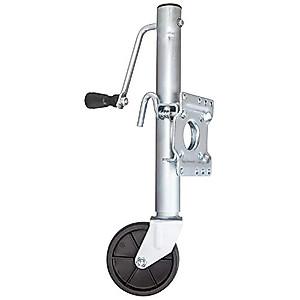 ROAD DAWG Boat Trailer Jack with Single Wheel 6 Inch,1000 Lbs Capacity Swing-Back Bolt-On Heavy Duty Swivel Tongue Trailer Jack,ATR39001MB