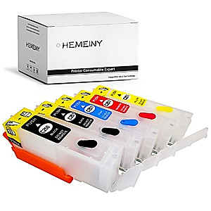HEMEINY Empty Refillable Ink Cartridges Replacement for Canon PGI-250 CLI-251,Works with PIXMA MG5420 IP7220 MX722 MX922 MG5520 MG6420 MG5620 MG6620 MG5522 iX6820 Printer