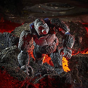 Transformers Toys Generations War for Cybertron: Kingdom Voyager WFC-K8 Optimus Primal Action Figure - Kids Ages 8 and Up, 7-inch