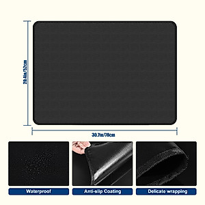 KitchenRaku Stove Top Covers, Stove Top Covers for Electric Stove, Ceramic Glass Cooktop Protector, Electric Stove Cover, Glass Top Stove Cover (BLACK12, 20.4x30.7 inch)