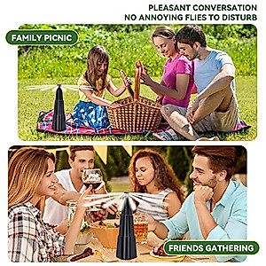 TAISHAN Fly Fans for Tables,Newly Innovated Table Fans Portable Table Food Fly Fan Picnic Drive Fans for Outdoor Fly Repellent Indoor Meal, Keep for Your Food Clean Restaurant, Party, Home 3Pcs