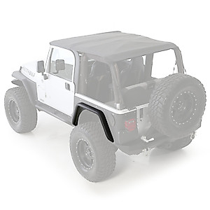 Smittybilt XRC Rear Bolt-on Flares for TJ - 76875, Textured Black