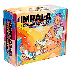 Impala Rollerskates Girl's Impala Quad Skate (Big Kid/Adult) White 9 (US Men's 7, Women's 9) M
