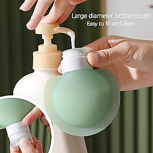 3Pcs Set Travel Bottles For Toiletries, Portable Silicone Travel Refillable Toiletry Bottle, 90ml/3oz Leakproof Squeezable Containers, for Shampoo, Conditioner, Lotion, Body Wash (S)