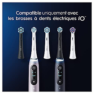 Oral-B iO Ultimate Clean Electric Toothbrush Head, Twisted & Angled Bristles for Deeper Plaque Removal, Pack of 4, Suitable for Mailbox, White