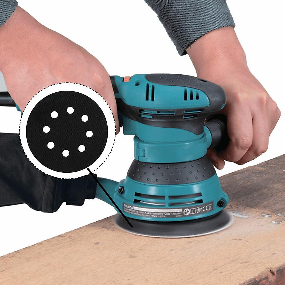 IPELY 2 Pack 5 Inch 8 Holes Foam Interface Pad Surfprep Foam Sanding Pads for Buffer (2 Pack)