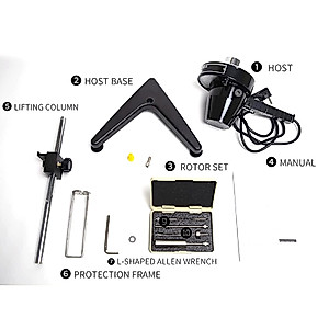 Portable Rotary Viscometer, Digital Rotary Viscometer 10-100,000mPa.S, Digital Viscosity Meter Tester, Fluidimeter Meter, Newton Liquid Viscometer, Viscosity Tester, Lab Viscometer, for Paint Finishes
