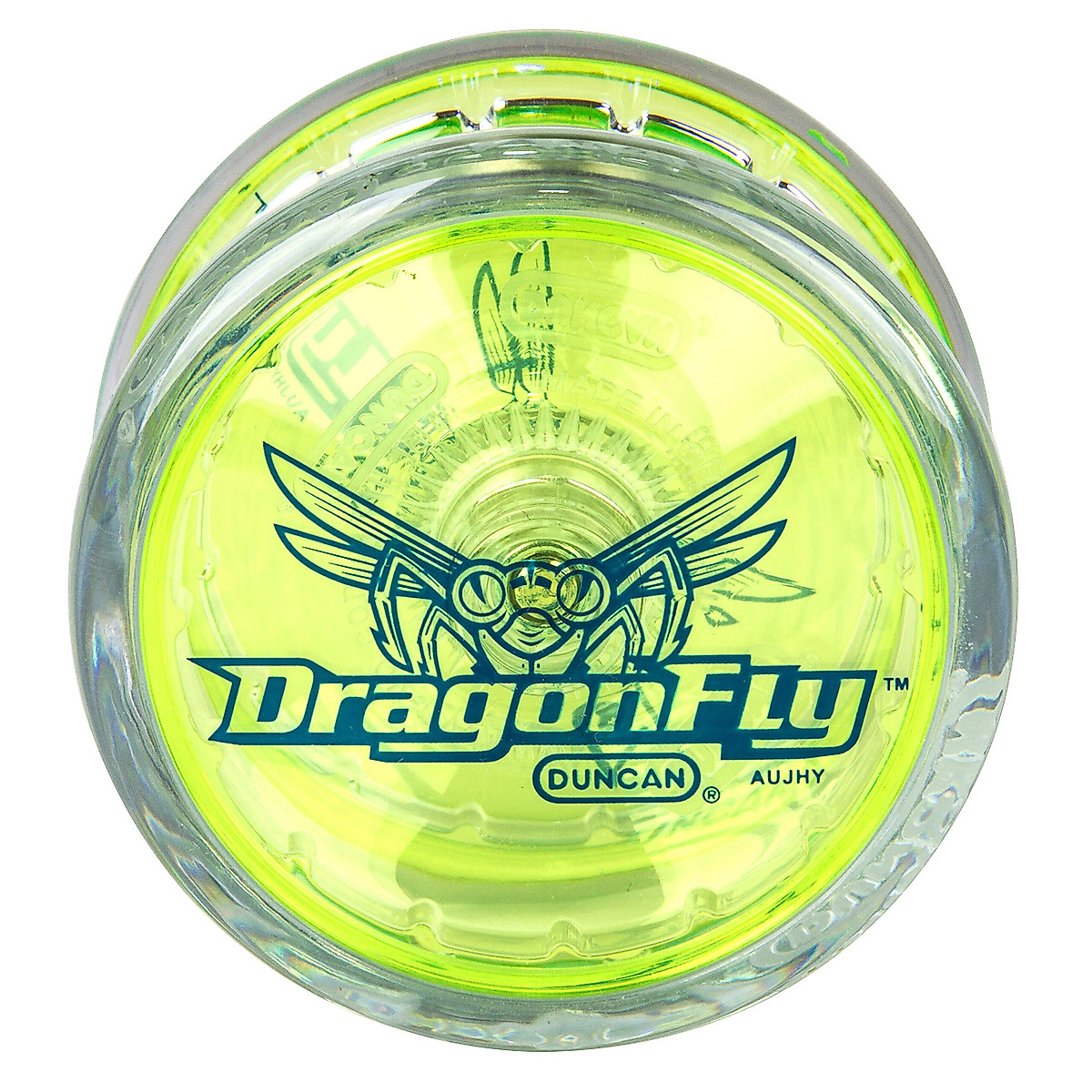 Duncan Dragonfly Yo-Yo -Clear with Green Cap