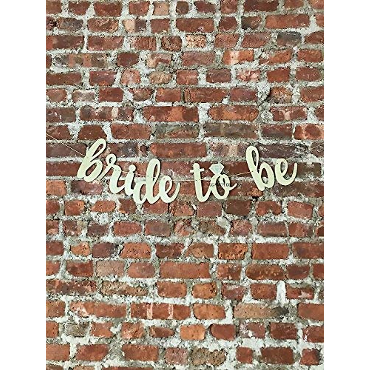 CC Party Co. Bride to Be Gold Glitter Banner with Diamond Ring Detail | bachelorette party | bridal shower | engagement party | wedding shower | hen party | decorative sign