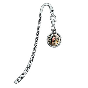 Spirit of the Wolf Native American Metal Bookmark Page Marker with Charm