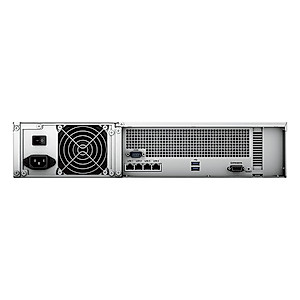 Synology RackStation RS2421+ NAS Server with Ryzen 2.2GHz CPU, 32GB Memory, 48TB HDD Storage, 4 x 1GbE LAN Ports, DSM Operating System Bundle with Rail kit