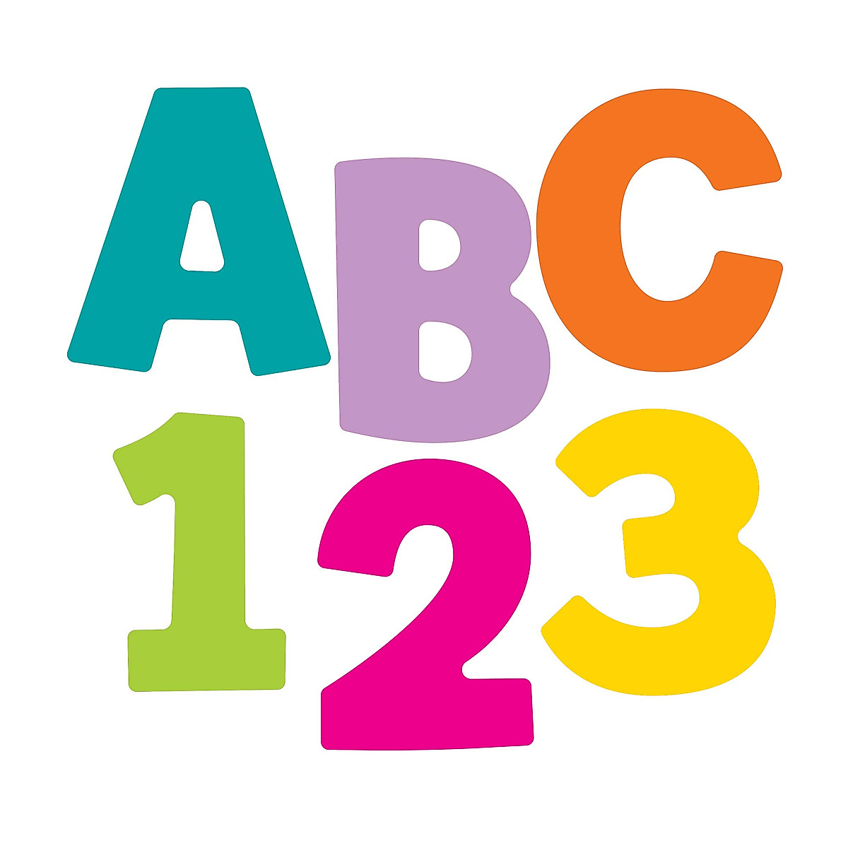 Carson Dellosa 4 In. Colorful Bulletin Board Letters For Classroom, Uppercase Alphabet Letters, Numbers, And Punctuation Cutouts, Colorful Letters For Bulletin Board (152 Pcs.)