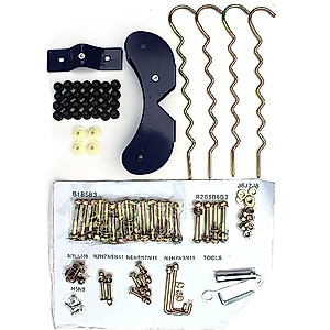 AOKUNG Outdoor Heavy-Duty Metal Swing Set for Kids