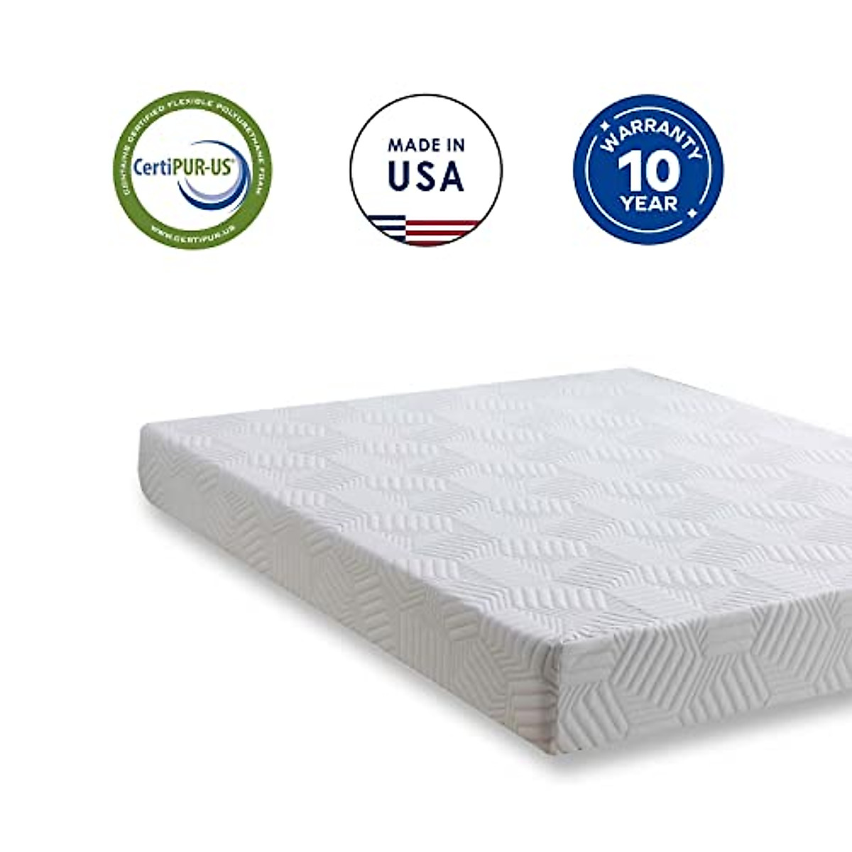 Twin Mattress, 12 inch Gel Memory Foam Green Tea Infused Mattress for a Cool Sleep & Pressure Relief, Tight Top Mattress, Medium Firm Feel with Motion Isolating, CertiPUR-US Certified (Twin)