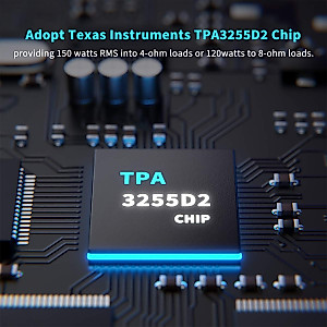 Fosi Audio M03 200 Watt TPA3255 Subwoofer Amplifier Mini Mono Channel Audio Power Amp for Home Theater Full-Frequency and SUB Bass Switchable with 32V/5A Power Supply