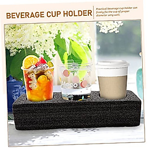 5pcs Milk Tea Cup Holder Take Out Fixing Trays 3 Cup Foam Holder Take Out Drink Holder Pearl Wool Drink Tray Drink Holder Tea Carrier Pearl Cotton Storage Rack Disposable re-usable
