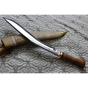 13" Traditional Sirupate Hunting Kukri - Hand Forged EGKH Factory Outlet in Nepal - Ready to use Outdoor Knives - Balance water tempered - Light Blade Hiking Khukuri