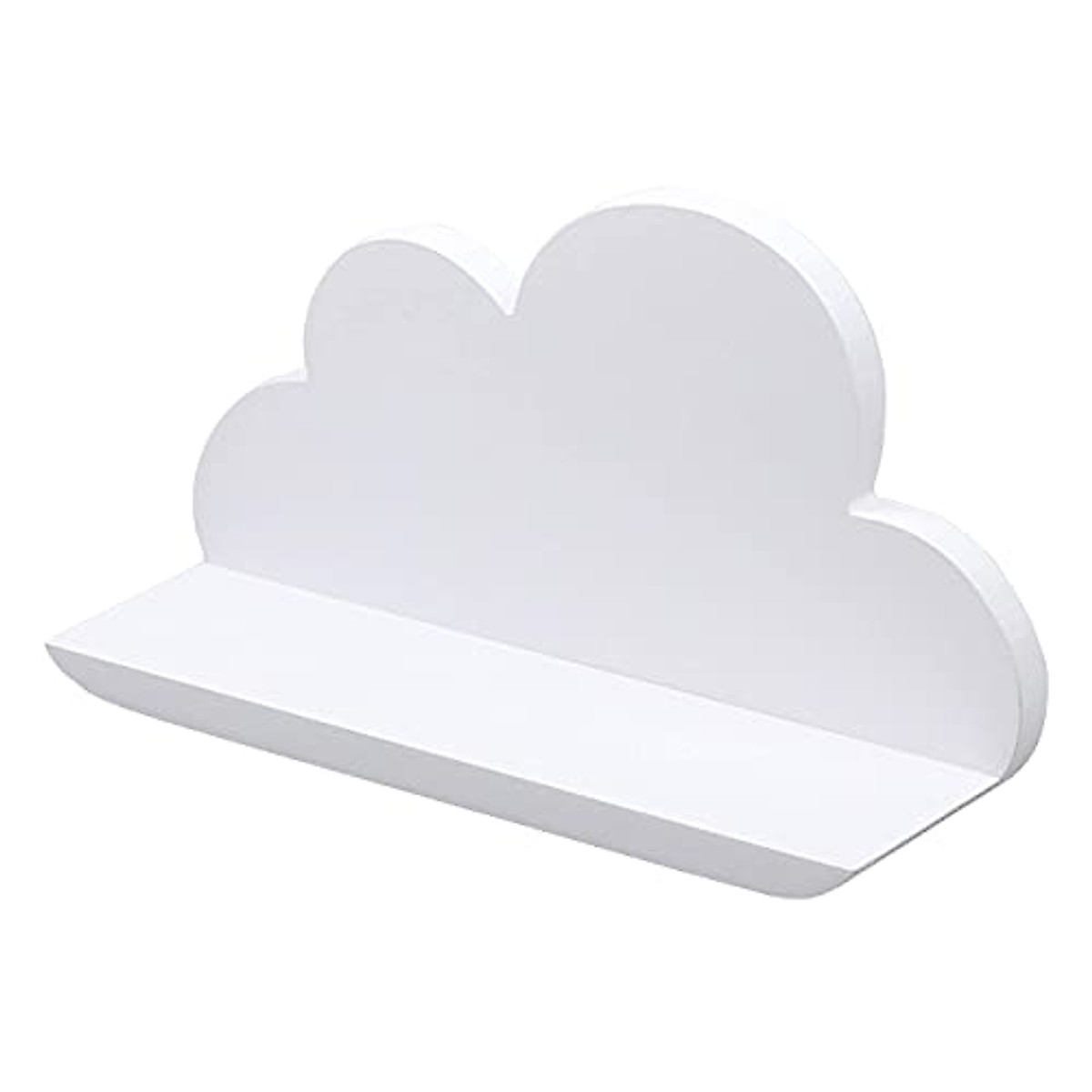 lieomo White Wooden Cloud Shelf Handmade for a Children’s Nursery Floating Shelf Design Shelving Baby Bedroom Decor Cloud Shelves Kids Room Wall Decor
