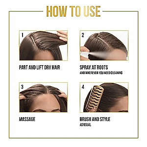 Pantene Pro-V Refresh Dry Shampoo Spray, Volumizing and Cleansing with Vitamin B5, for Fine, Thin and Color Treated Hair, 4.2 oz