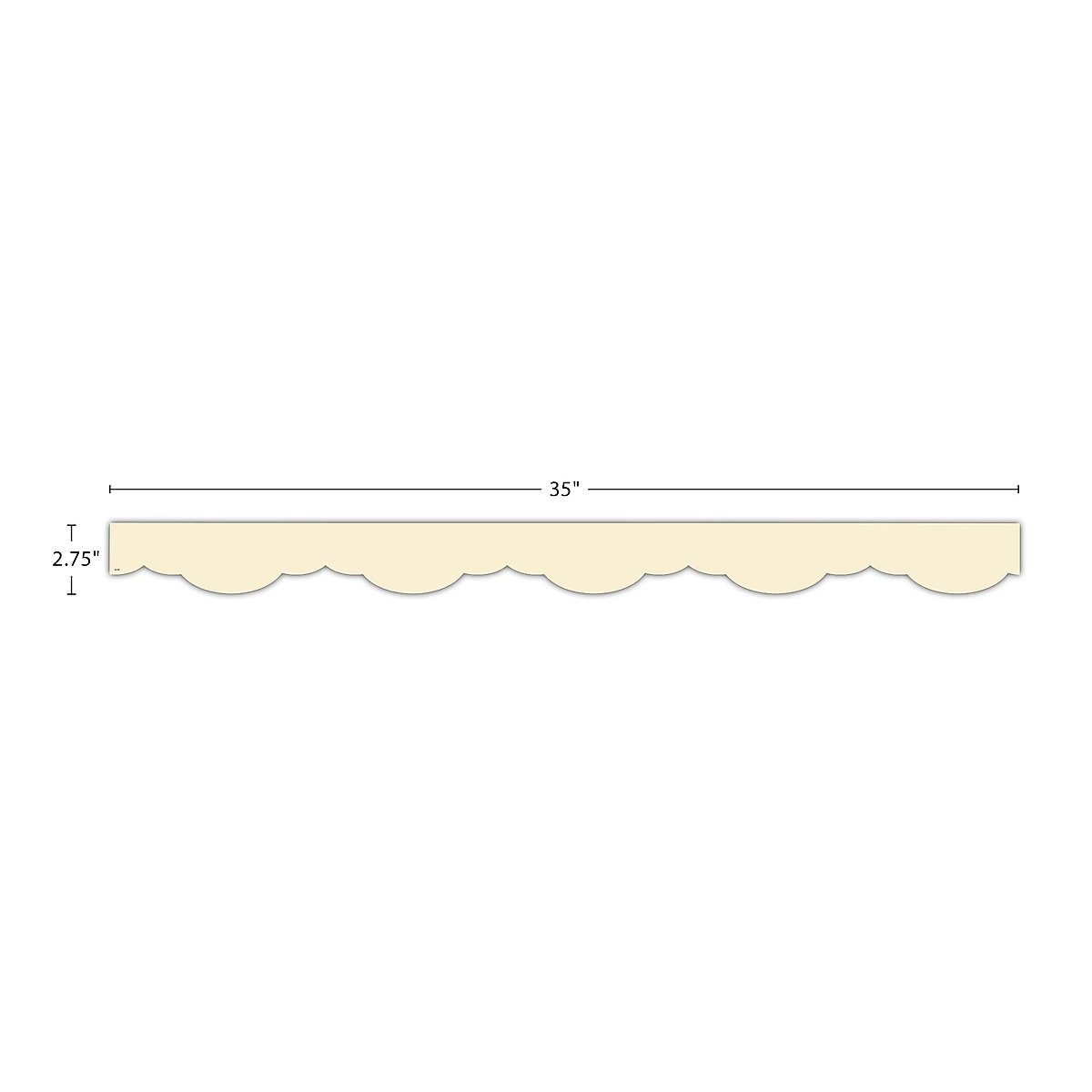 Teacher Created Resources Creme Brulee Fancy Scallops Border Trim