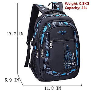 Student School Backpacks for Boys School Bookbag for Kids Student Backpack for Boy (Blue)