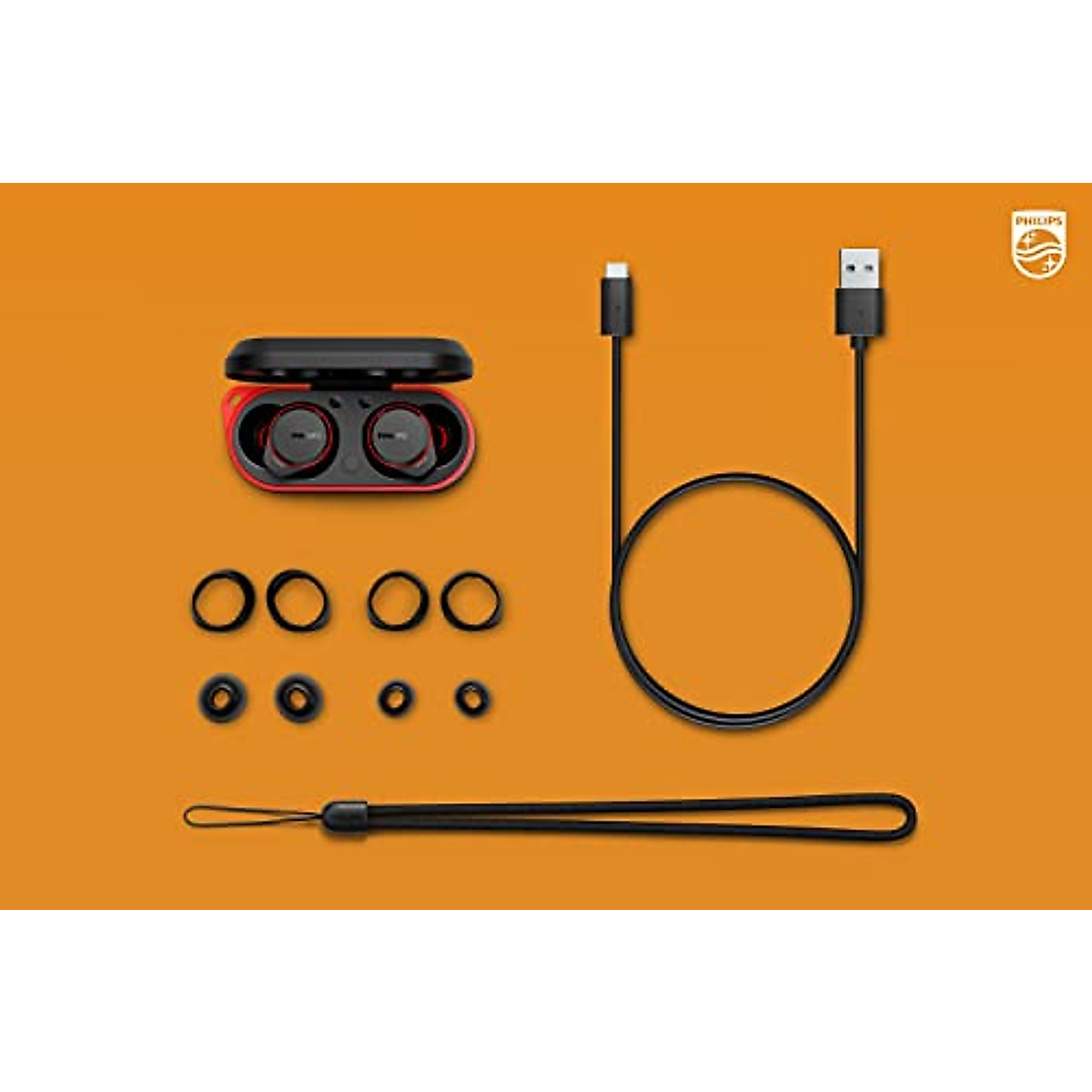 Philips GO A7507 Wireless Sports Headphones with Noise Canceling Pro (ANC), Bluetooth Multipoint and Bone Conduction Microphones for Crystal-Clear Calls, Black