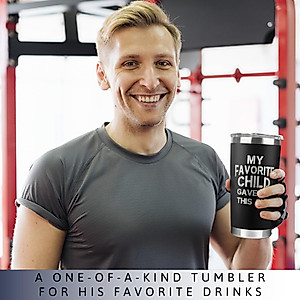 KATLADIZ Gifts for Dad from Daughter, Son - Dad Gifts - Christmas Gifts for Dad, Dad Christmas Gifts, Birthday Gifts for Dad, Fathers Day Gift for Dad - New Dad Gifts - 20 Oz Tumbler