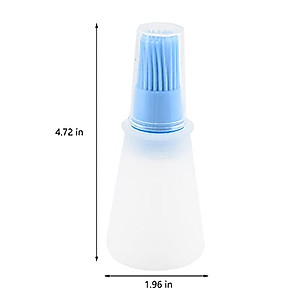 4 pcs Silicone Oil bottle brush， BBQ/Pastry Basting Brushes,Silicone Cooking Grill Barbecue Baking Pastry Oil/Honey/Sauce Bottle Brush (Red, orange, green, blue)