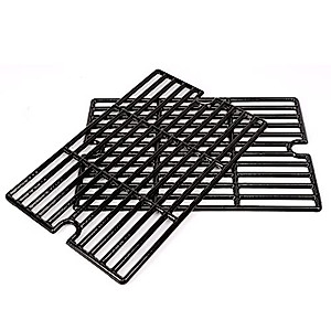 Hisencn 16.5" Cast Iron Cooking Grate Replacement for Smoke Hollow PS9900 7000CGS, Charbroil 463722315 463722313 463722416, Kenmore 141.152270 141.155400, Kingsford 24 inch Expert Grill 24 inch