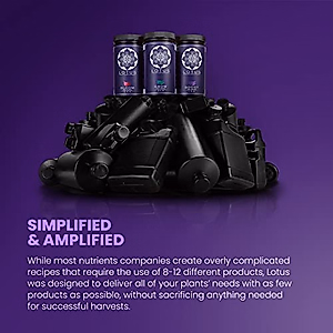 Lotus Nutrients Powdered Plant Nutrients Intro Pack: Grow, Bloom, Boost, and Cal/Mag - w/Nitrogen Calcium and Magnesium - for Hydroponics Coco Coir and Soil - Indoor and Outdoor Plants