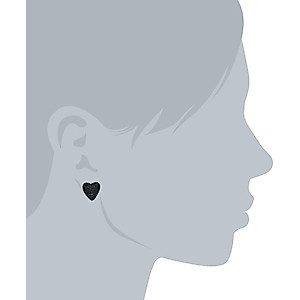 Betsey Johnson Heart Stud Earrings