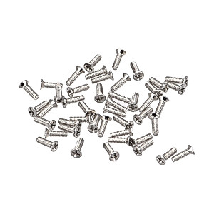 uxcell M1.2 x 4mm Phillips Screw Fastener Silver Tone for Laptop PC TV Fan Switch 500pcs