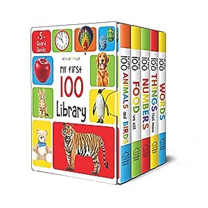 My First 100 Library: Boxset of 5 Early Learning Board Books