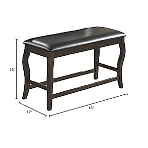 Milton Greens Stars Burgos Bench, 43 by 17 by 26-Inch, Gray