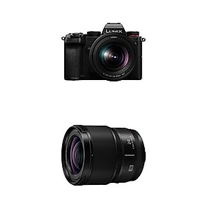 Panasonic LUMIX S5 Full Frame Mirrorless Camera (DC-S5KK) and LUMIX S Series 24mm F1.8 Lens (S-S24)