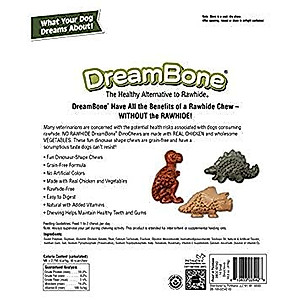 DreamBone Novelty Shaped Chews, Treat Your Dog to a Chew Made with Real Meat and Vegetables 14 Count (Pack of 1)