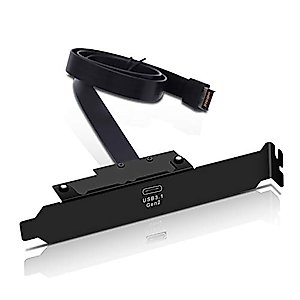 EZDIY-FAB USB 3.1 Front Panel Header to USB-C Type-C Female Extension Cable-15inch -45cm (Speed up to 10 Gbps)