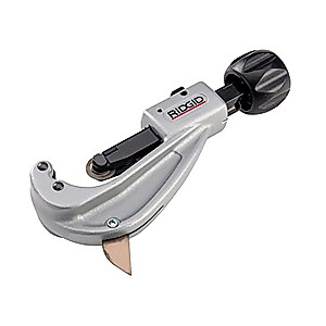 RIDGID 31632 Model 151 Quick-Acting Tubing Cutter with 1/4"-1-5/8" Cutting Capacity, Silver Black