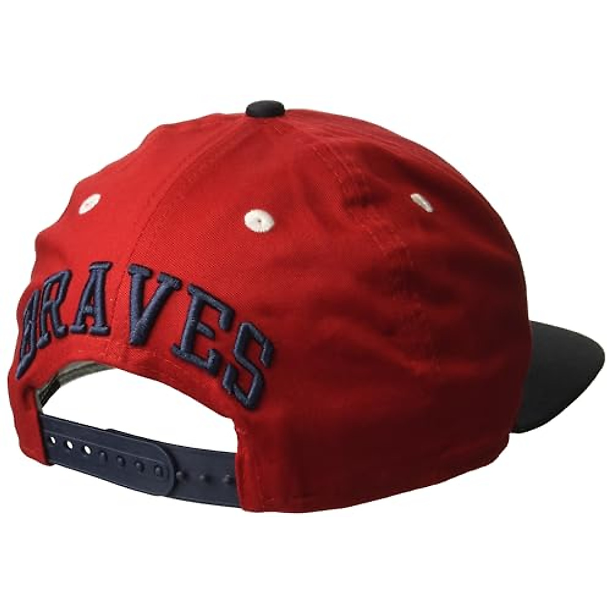 New Era MLB 9Fifty Turnover Snapback 2 Tone Cap Atlanta Braves (Red/Blue, OSFM)