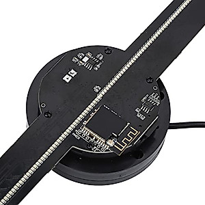 3D Hologram Fan, 3D Advertising Player, 16.5 Inch 480P HD 3D Hologram Projector Advertising Display, 3D Wifi Holographic Projector Fan with 224 LED Light Beads for Business Store Shop Bar(#1)