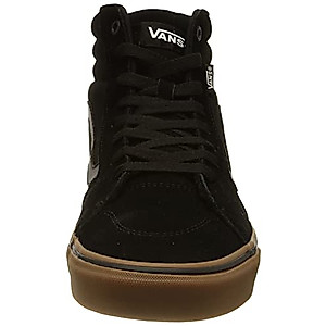 Vans Men's Sneaker, Suede Canvas Black Gum, 12