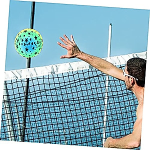 NUSITOU 5 Pcs 22 Bulk Beach Balls Beach Toys for Kids Inflatable Balls for Kids PVC Bouncy Kickball Swimming Pool for Kids Football Water Rainbow Ball Pat The Ball Pool Party Sports Beach