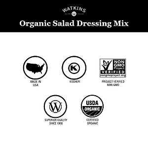 Watkins Organic Ranch Salad Dressing Mix, 0.85 oz. Packets, 12-Pack