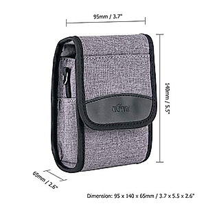 Kiorafoto Compact Camera Pouch Case for Sony ZV-1F ZV-1 ZV1 RX100VII RX100VI RX100VA RX100V RX100IV III II Canon G7X III II G9X II SX740 SX730 SX620 SX610 Olympus TG-6 TG-5 Ricoh GR IIIx GRIII GR3