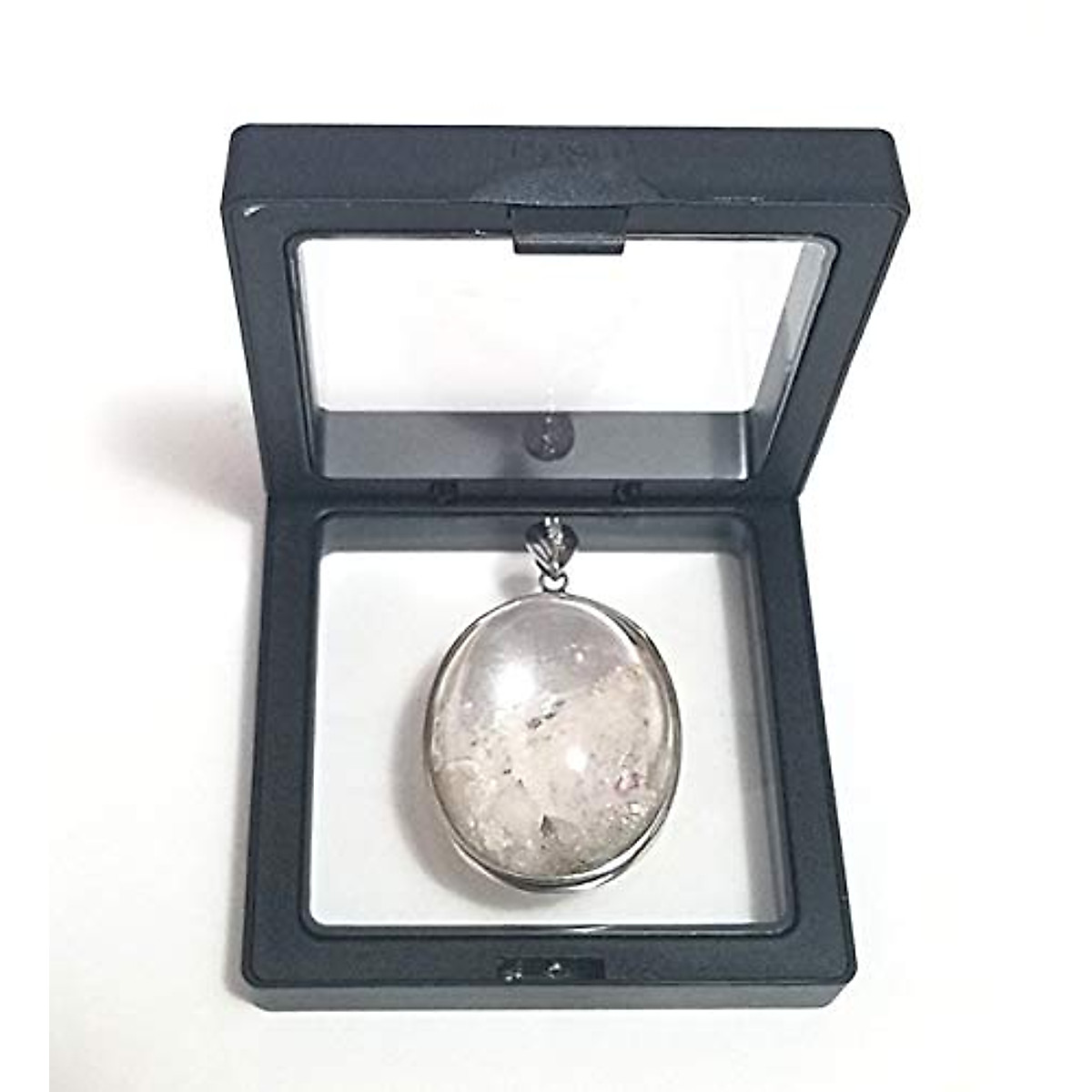 Black Transparent 3D Floating Frame Display Holder/Box/Frames for Challenge Coins, AA Medallions, Antique, Jewelry,Gift, 2.75 x 2.75 x 0.75 Inches (Set of 3 pcs)