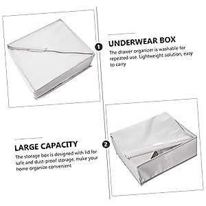 BESTOYARD underwear storage box clothes drawer hanging drawers for closet collapsible container cloth Drawer Dividers bra Socks Storage Container underwear drawer underwear storage organizer